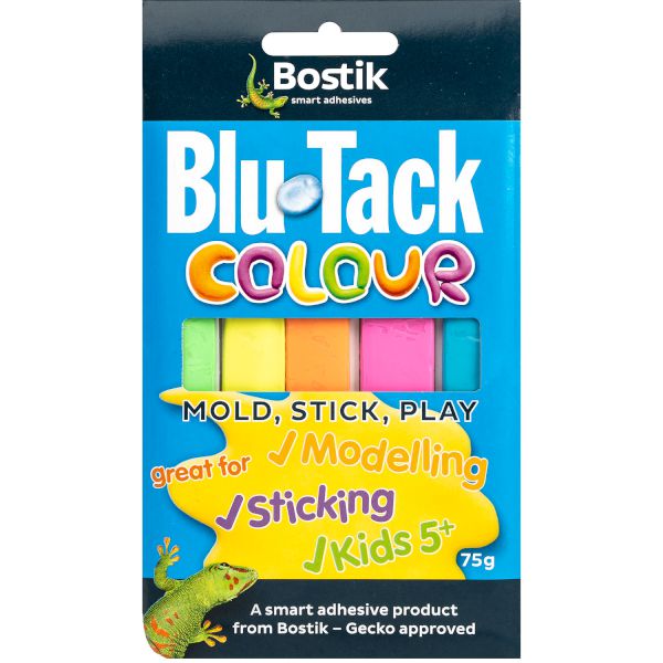 Blu Tack - Лепенка Color Removable Bostik 75г - Лепенки Tack